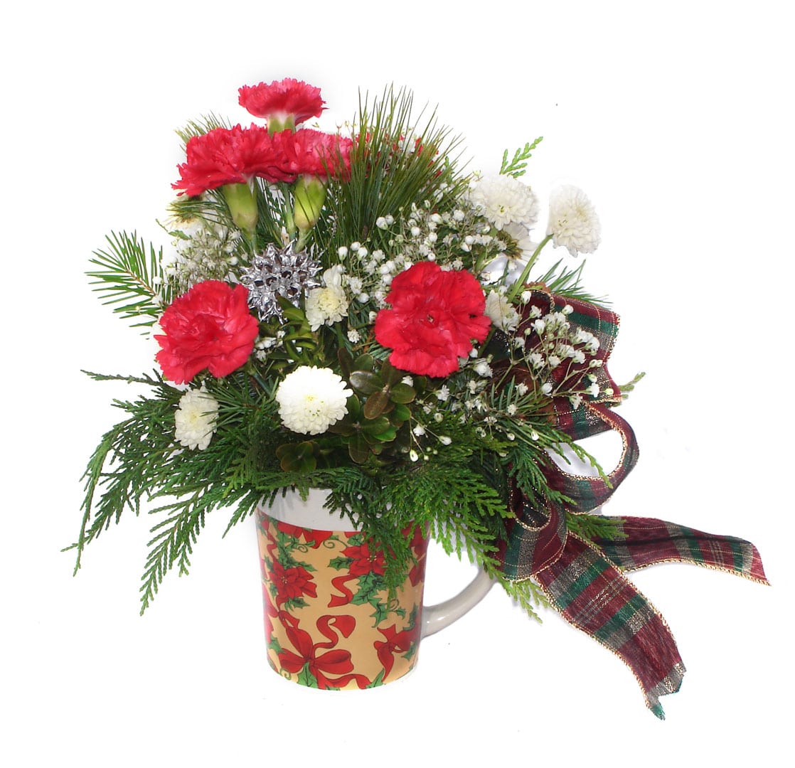 Christmas Flower Arrangements - Pinewood and Posies